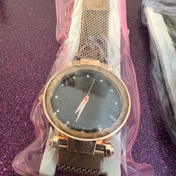 Accessories | New Gold Magnetic Diamond Watch | Poshmark